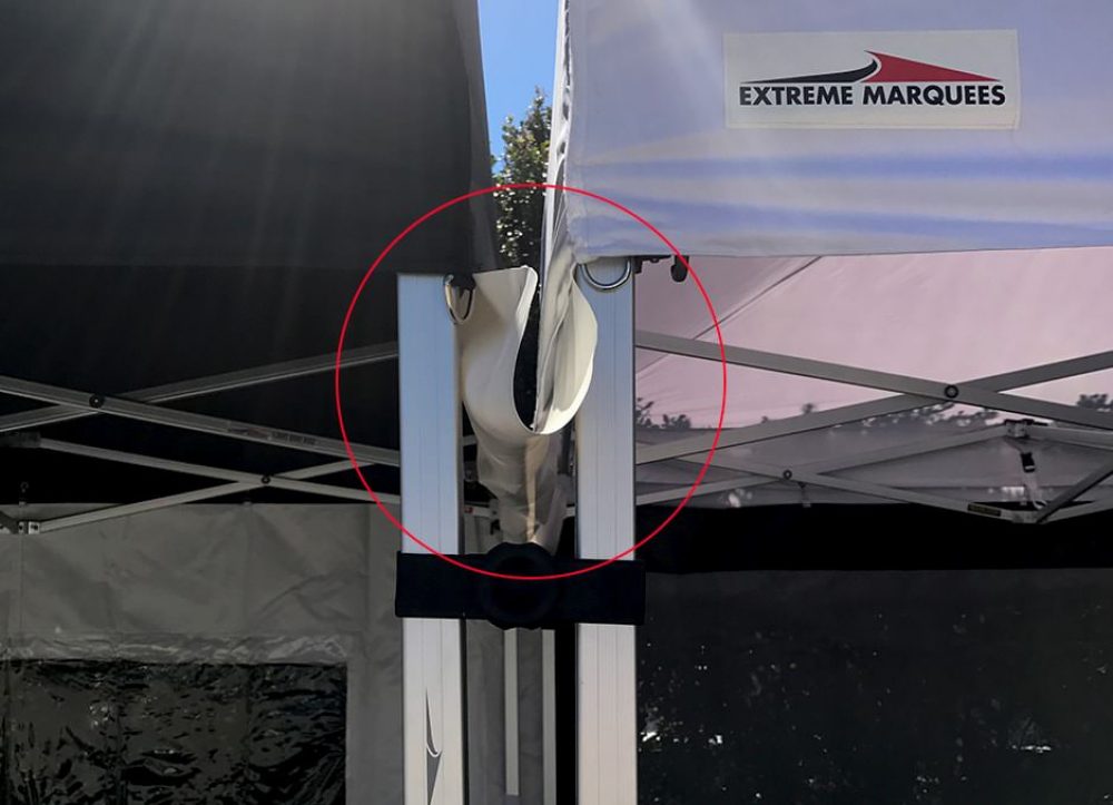 How to prepare your marquee to withstand rain with a marquee gutter!